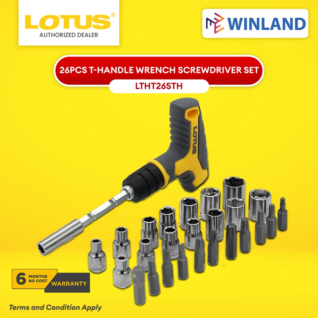 Lotus by Winland 26PCS T-handle Wrench Screw driver Set Screwdriver ...