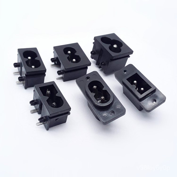 Top quality industrial electrical 2 pin male C8 power small socket iec ...