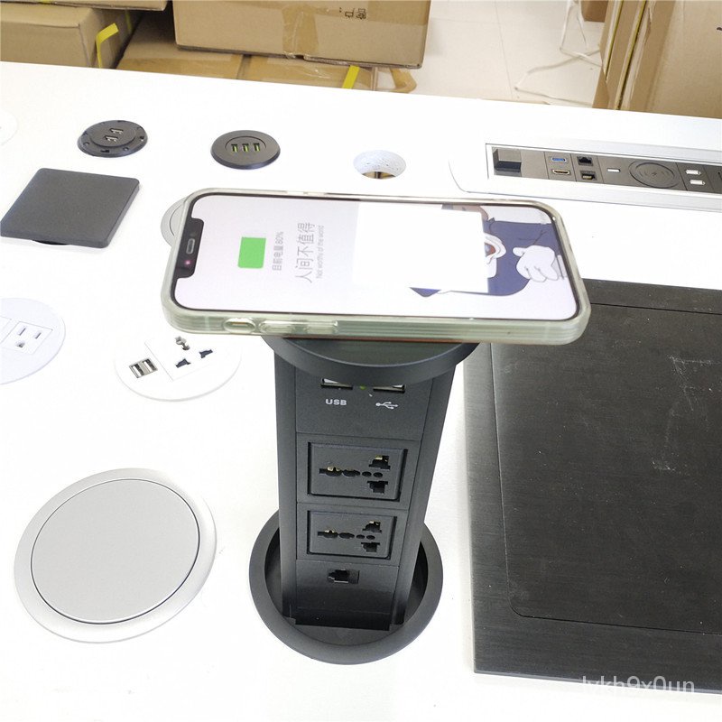Waterproof retractable hidden in office desk kitchen Hydraulic ...