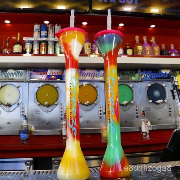 Wholesale 24oz/32oz48oz disposable long neck plastic slushy yard cup ...