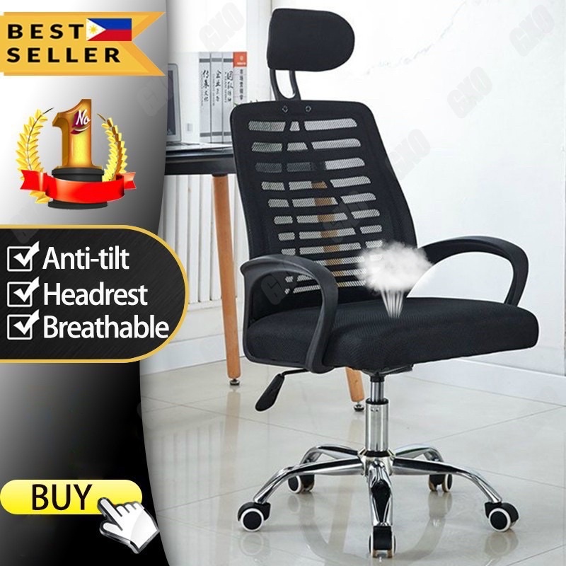 Office Chair Mesh Breathable Study Computer Chair | Shopee Philippines