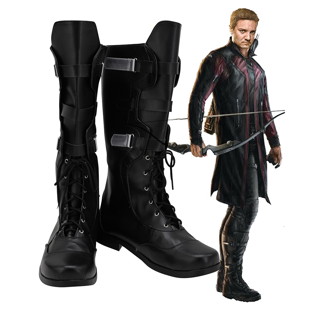Hawkeye Clint Barton Cosplay Shoes Boots Halloween Costumes Accessory ...