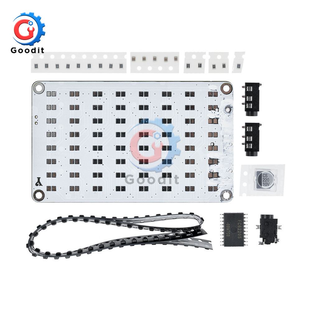 5 Colors 8x8 5V FFT Audio Spectrum Analyzer Audio Indicator Voice ...