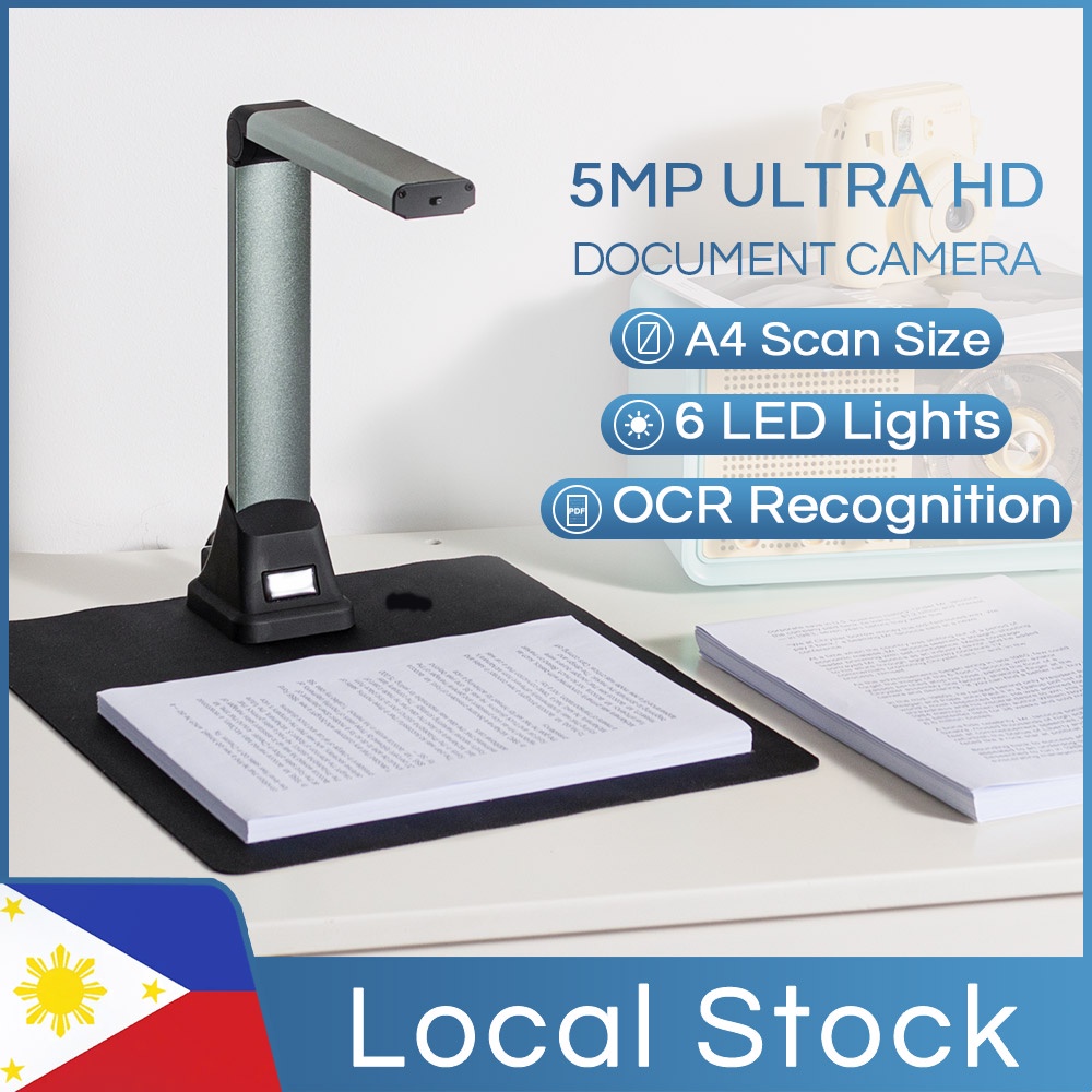 Portable Document Camera A4 Document Scanner for Teacher Professional ...