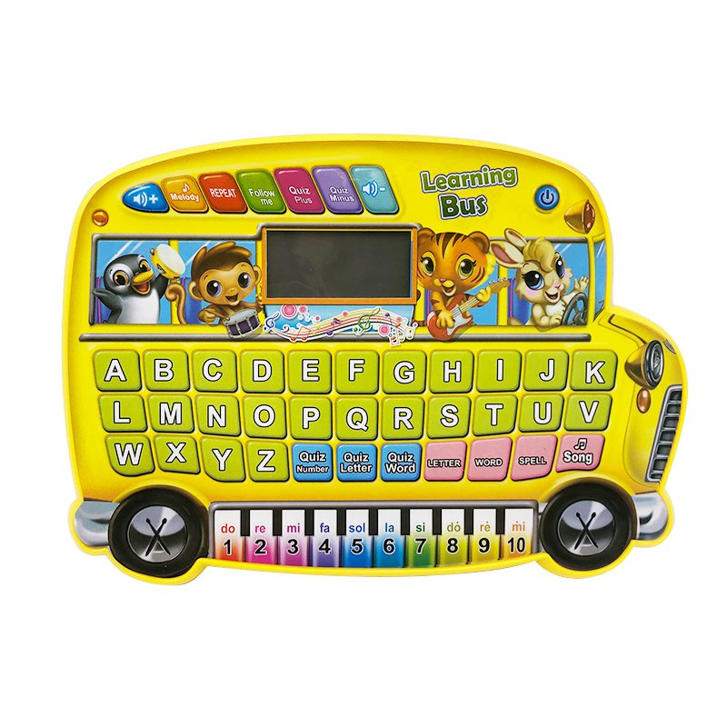 Magic touch LCD screen learning bus tablet toy number words and basic ...