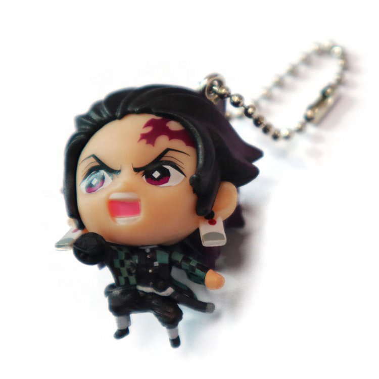 Customized Plastic Demon Slayer Keychains Mini Anime Toys Kimetsu no ...
