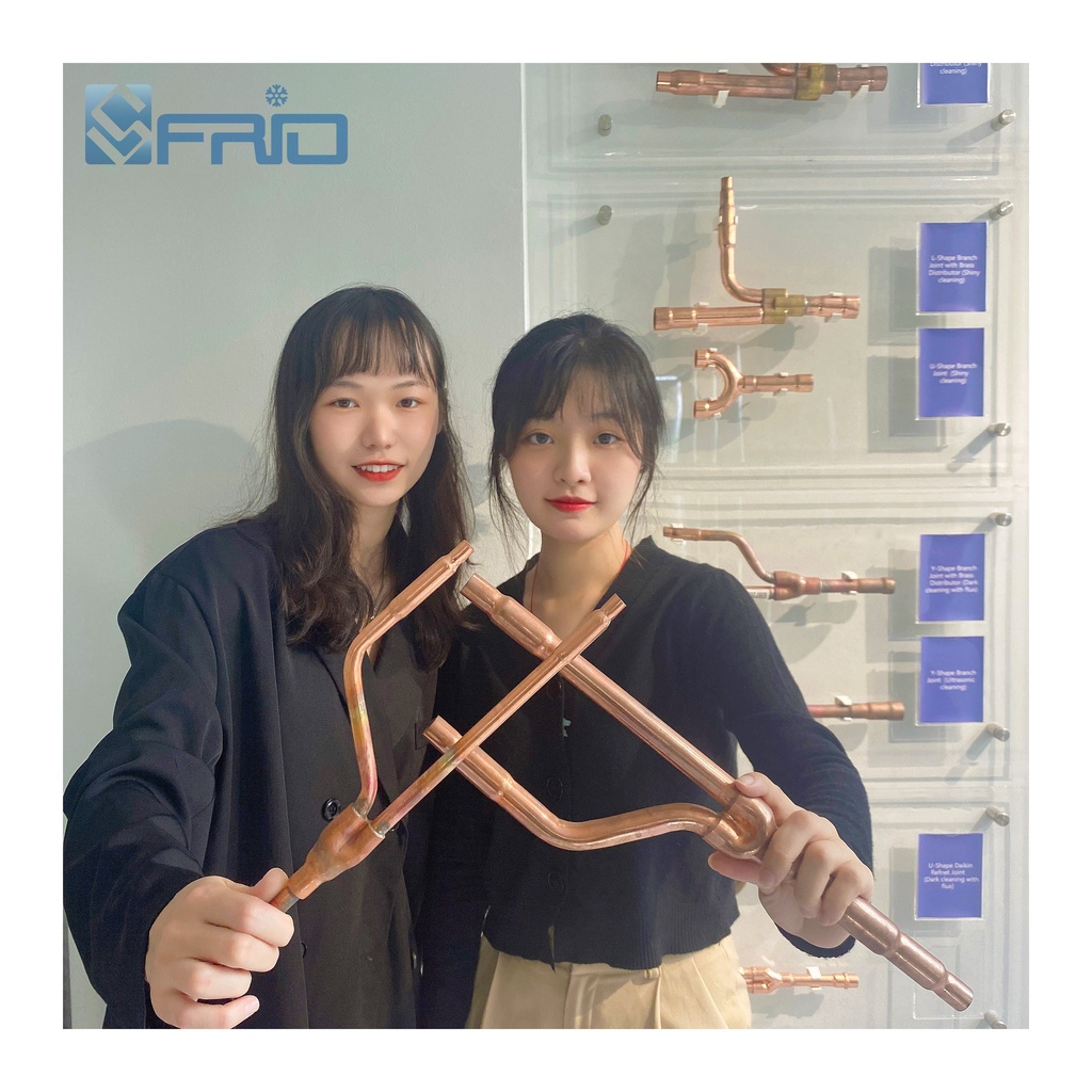 Air Conditioning Vrf Tubing Special Customized Copper Air Y Branch Pipe ...