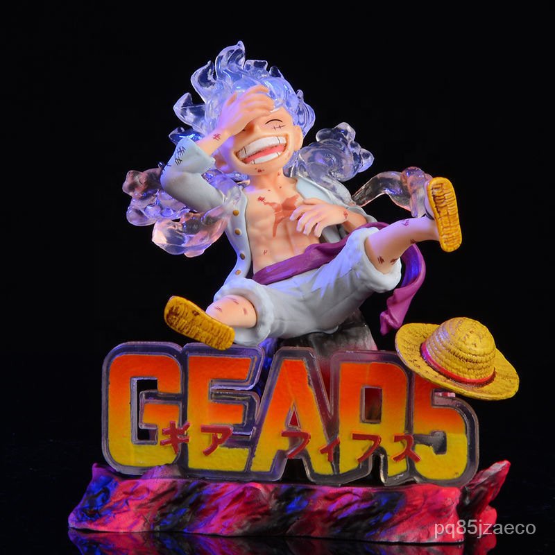 10cm anime One Piece Luffy Gear 5 Sun God Nikka action figure PVC ...
