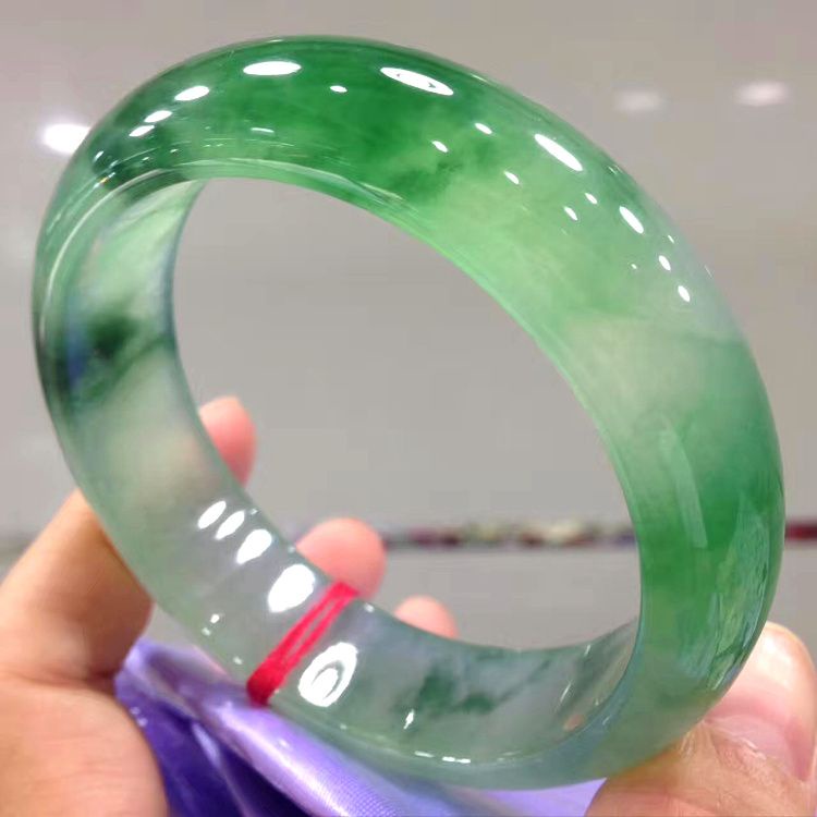 Natural Jade Bracelet Girl Mother Style A Goods Ice Jade Color Real ...