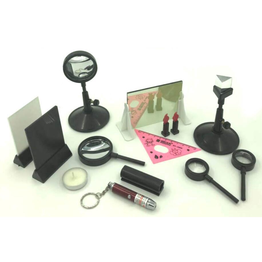 Optical Set Student Triangular Prism Convex Lens Concave Lens Convex ...