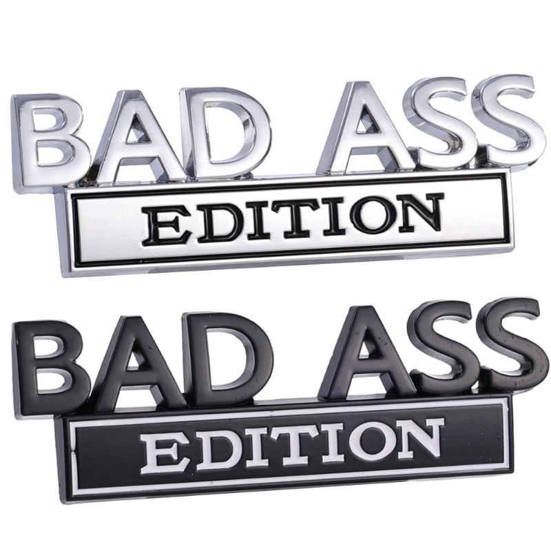 3D Metal BAD ASS Edition Emblem Car Sticker Bumper Front Grille Hood ...