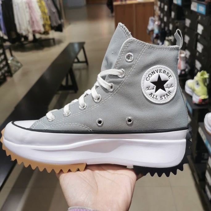 MELO Converse High Top Gray Rubber Run Star Hike Shoes #hike | Shopee ...