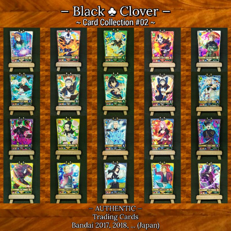 Black Clover - Trading Cards (Pt.2) - Grimoire Battle - Bandai (Japan ...