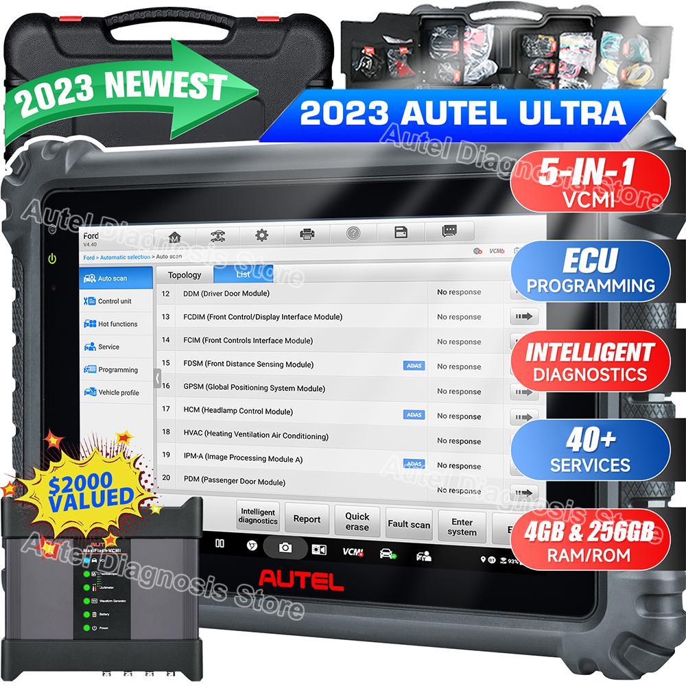 Autel MaxiSys Ultra Intelligent Diagnostic Scanner, 5in1 VCMI, ECU ...