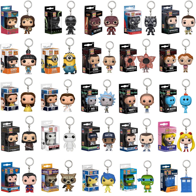funko keychain keychain Flash Stranger Things despicable me Wonder ...