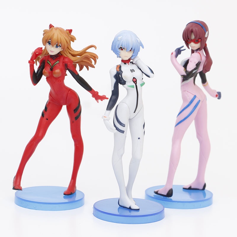 Anime Evangelion Eva Figure Ayanami Rei Asuka Langley Soryu Action ...