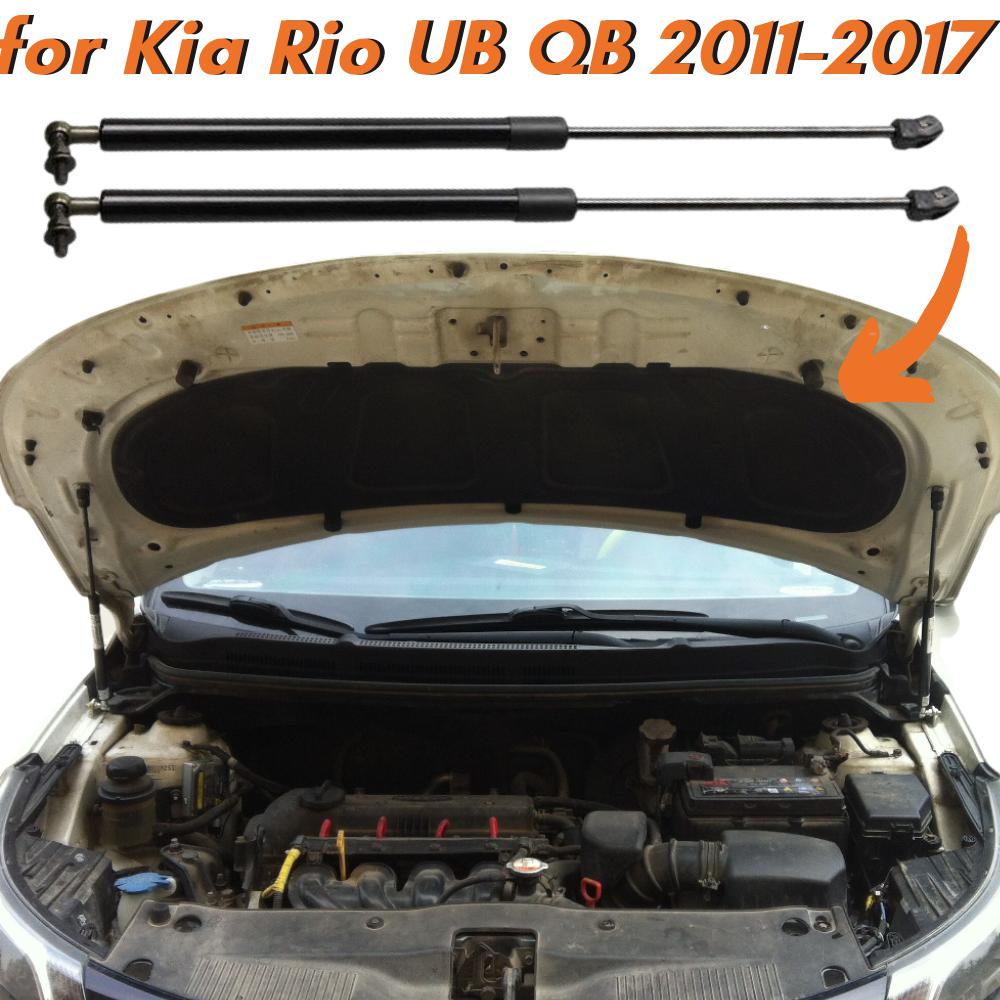 Qty(2) Hood Struts for Kia Rio K2 QB 3rd 2011-2017 Front Bonnet Hood ...