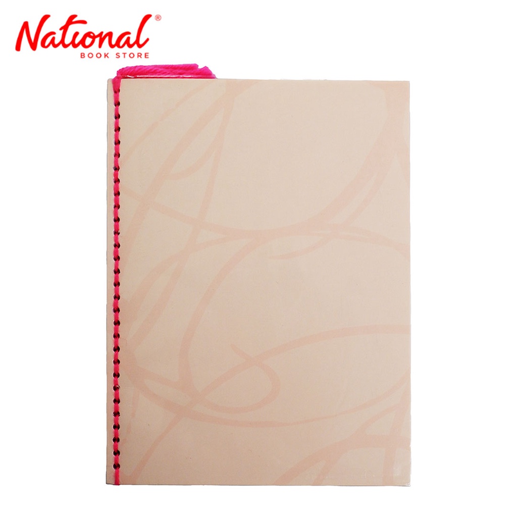 Premiere Notes Yarn Notebook Printed 5.83x7.87 inches Light Pink Swirls ...