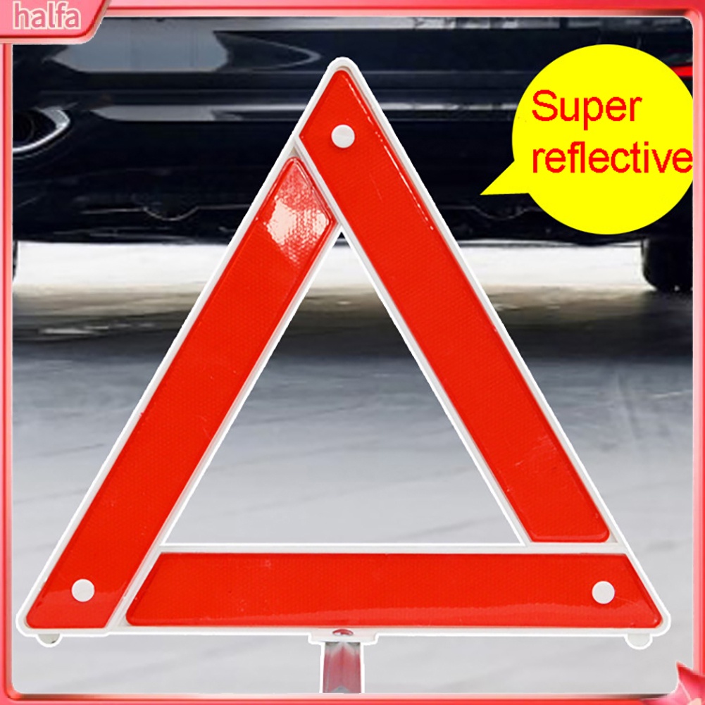 HALFA| Car Hazard Reflective Warning Sign Foldable Triangular Breakdown ...