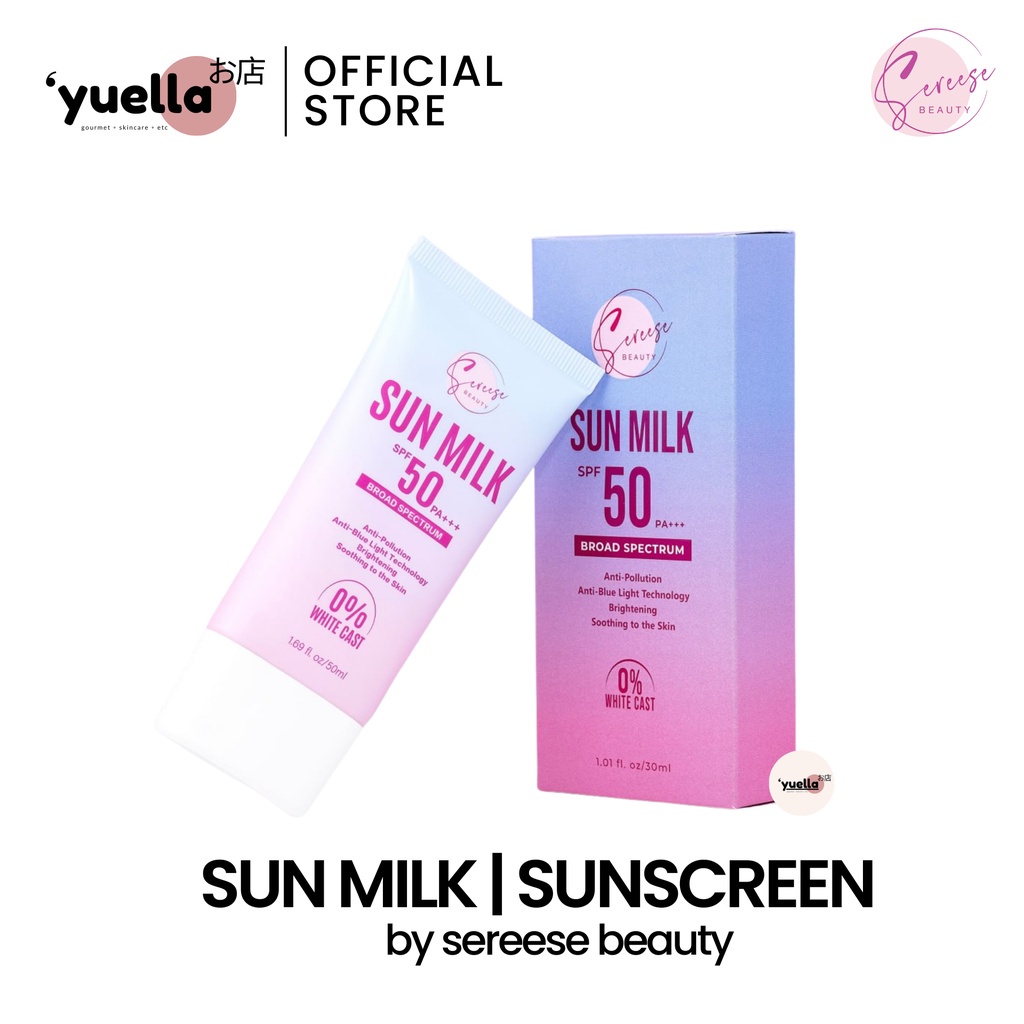 SUN MILK Sunscreen with SPF 50 PA +++ (Version 1 - 30ml and Version 2 ...