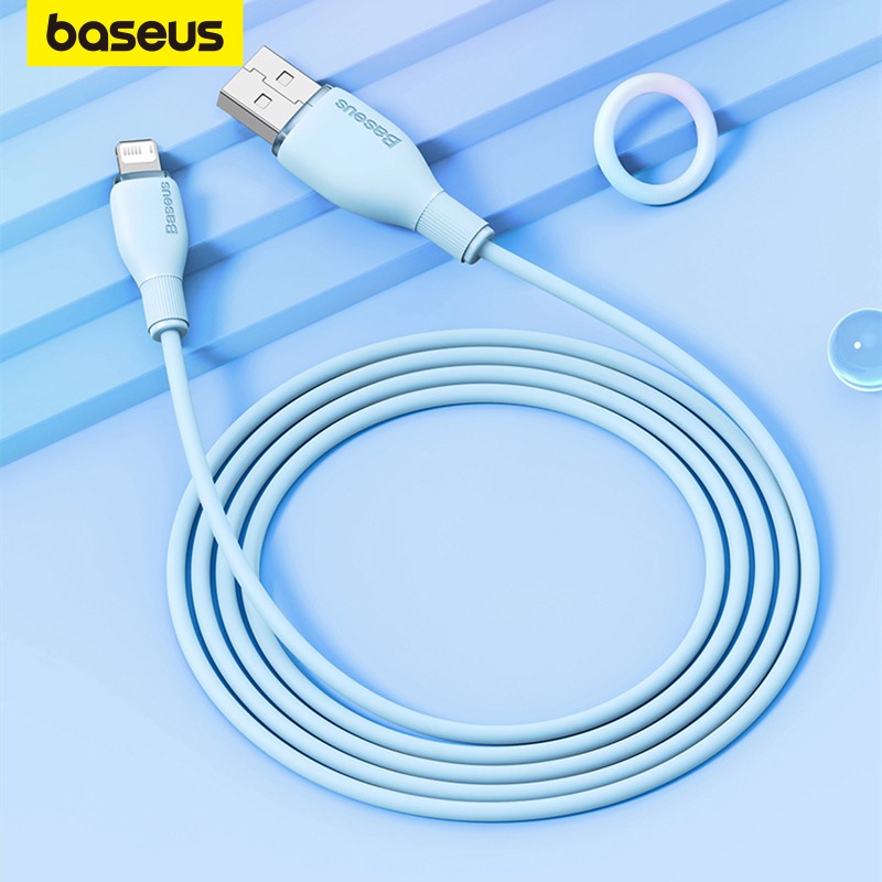 Baseus Liquid Silica Gel USB Cable 2.4A Charging Cable for iPhone 14 13 ...
