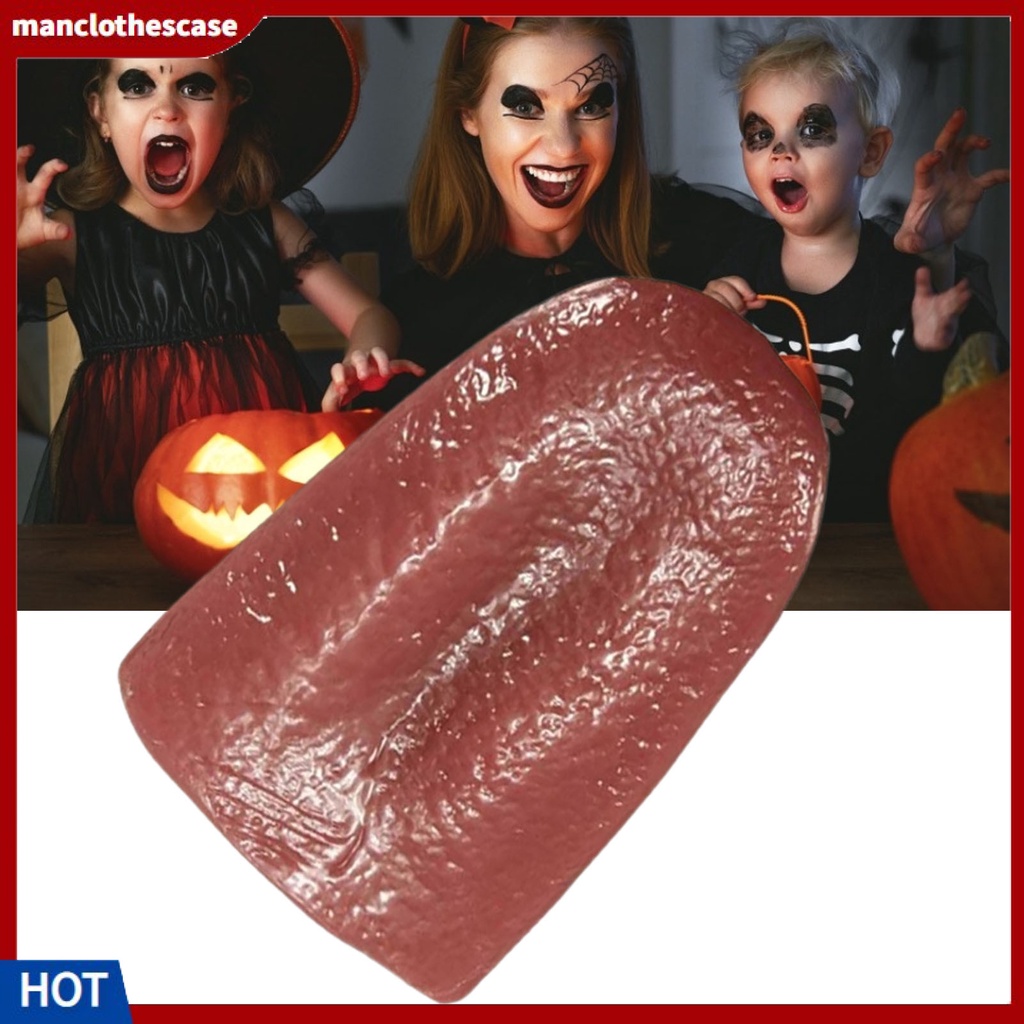 (ManC) Halloween Realistic Fake Tongue Magic Trick Joke Prank Horrible ...
