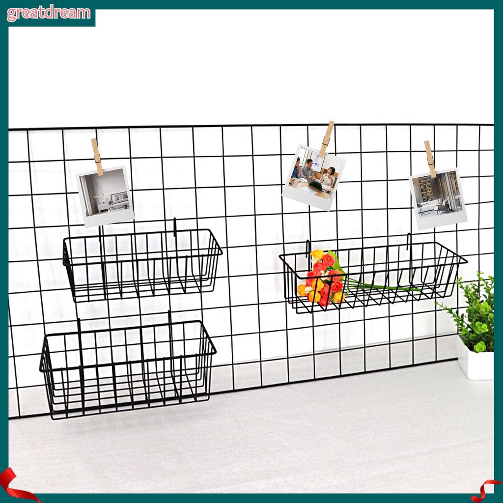 Hanging Rack Photo Wall Shelf Hanging Rack Grid Design | Shopee Philippines