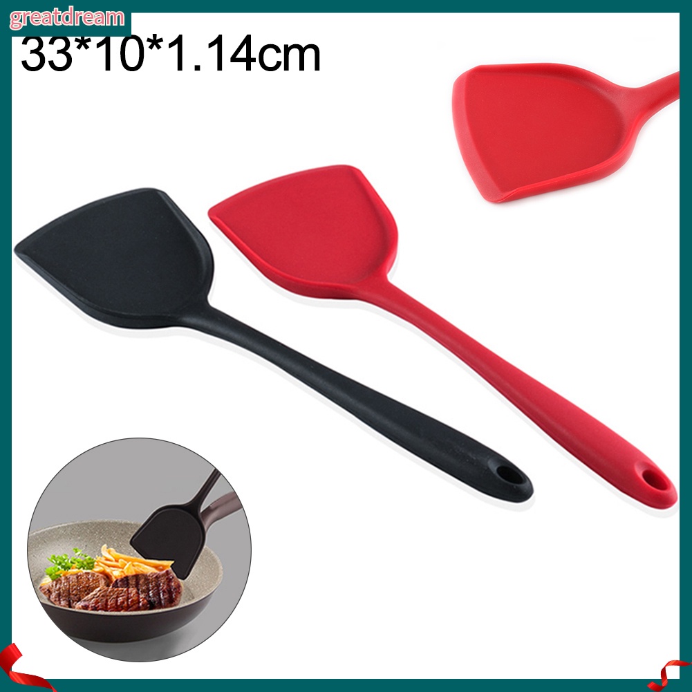 Silicone Non-stick Egg Fish Frying Pan Scoop Spoon Shovel Turner ...