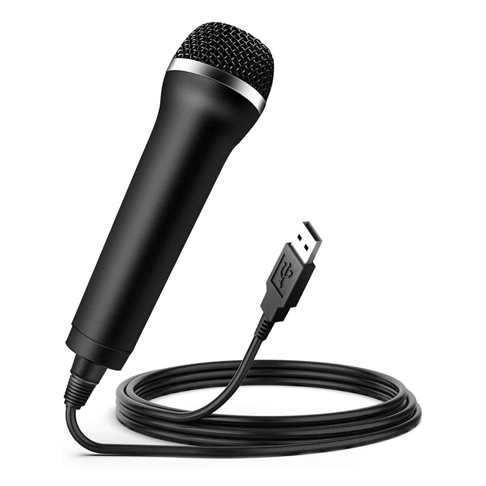 Wired ┋USB Microphone Karaoke Mic for Switch Wii PS4 Xbox PC Computer ...