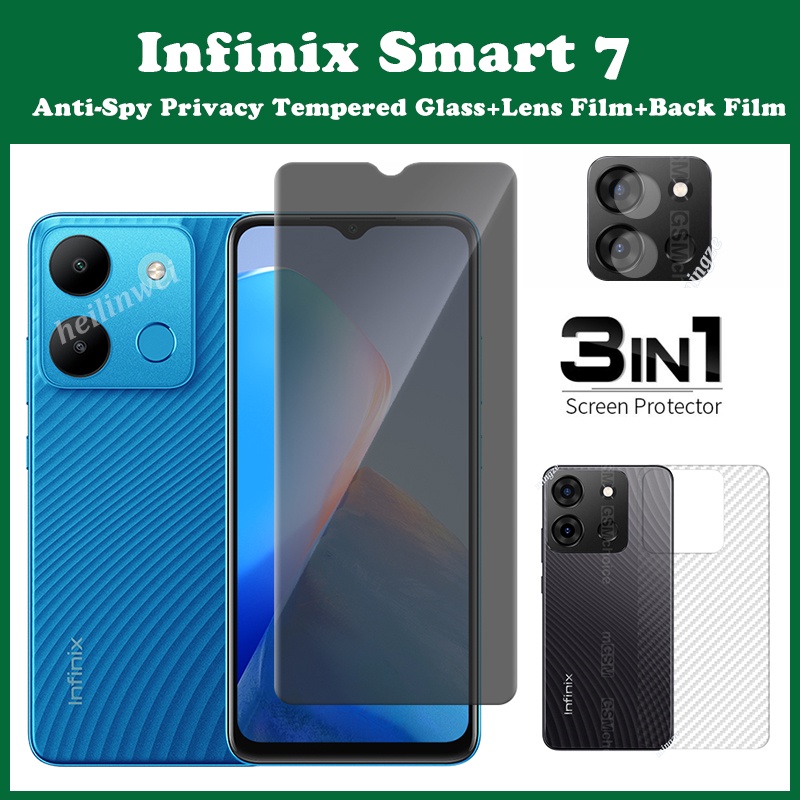 Infinix Smart 7 Tempered Glass Infinix Smart 6 HD Screen Protector ...