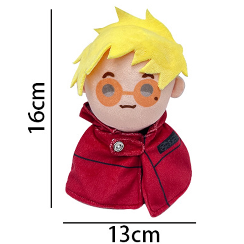 【new】♠16cm Trigun Stampede Plush Vash the Stampede Doll Cartoon Stuffed ...