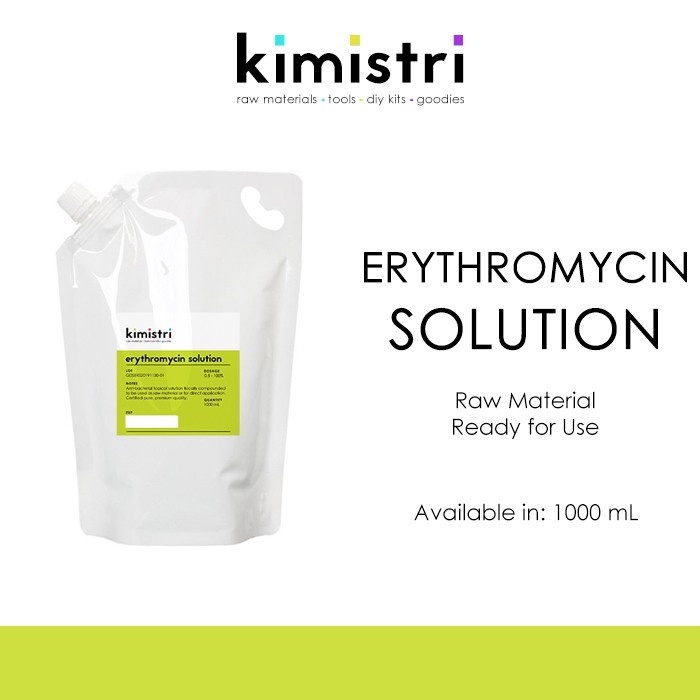 Erythromycin 2% Solution 1000 mL for Skincare and Cosmetics (Pure ...