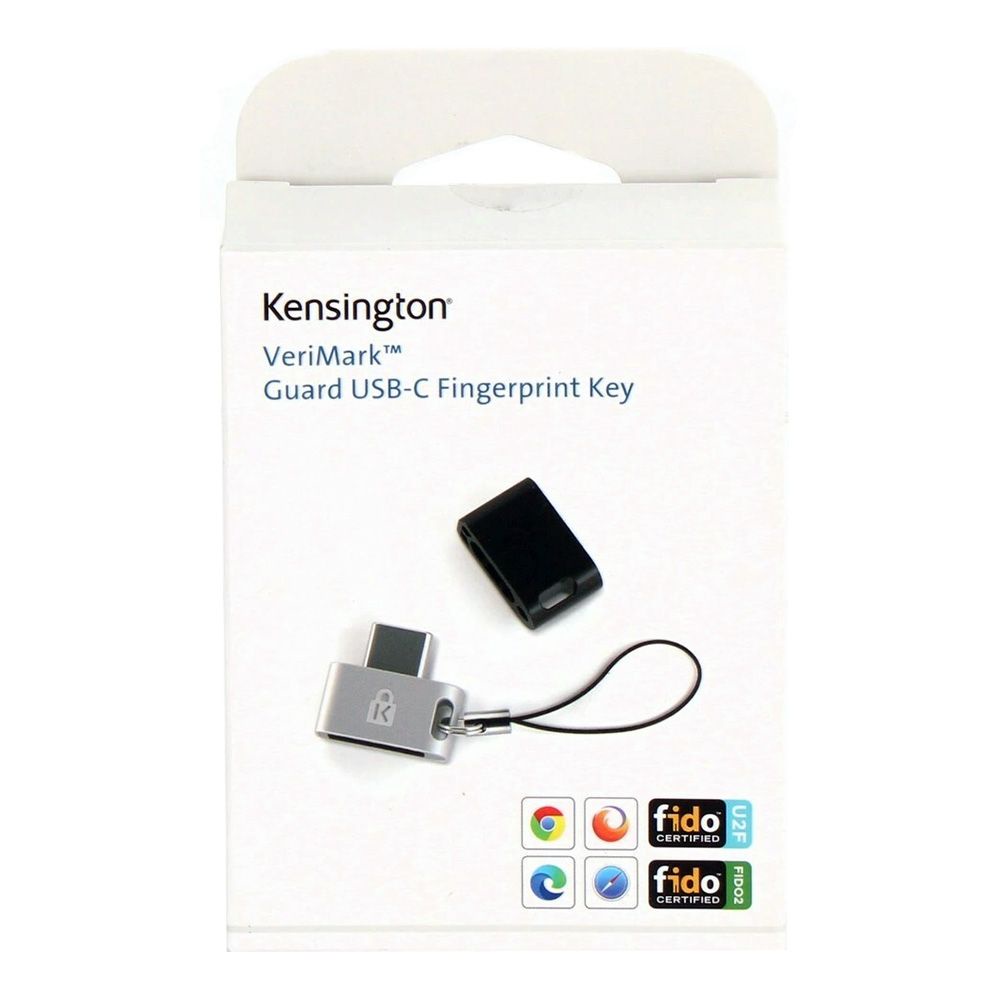 Kensington K64709WW VeriMark Guard USB-C Fingerprint Key - for Windows ...