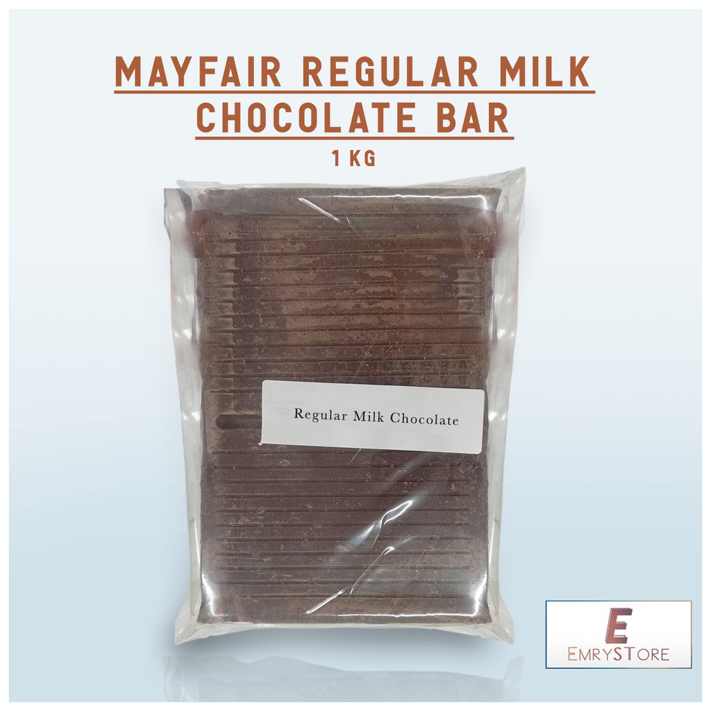 ☬Mayfair Regular Milk Chocolate Bar 1kg - Best for baking (PACKED W ...