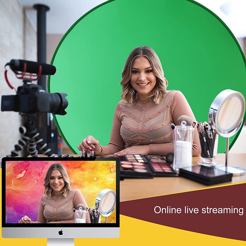 ๑142cm Portable Green Screen Background Green Screen Photography Live ...