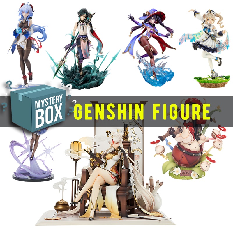 Genshin Impact Figure Mistery Box Lucky Bag Hutao Klee Zhongli Action ...