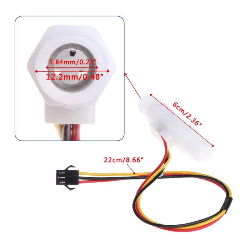 Hall Effect Water Flow Sensor Measurement Coffee Machine Professional ...