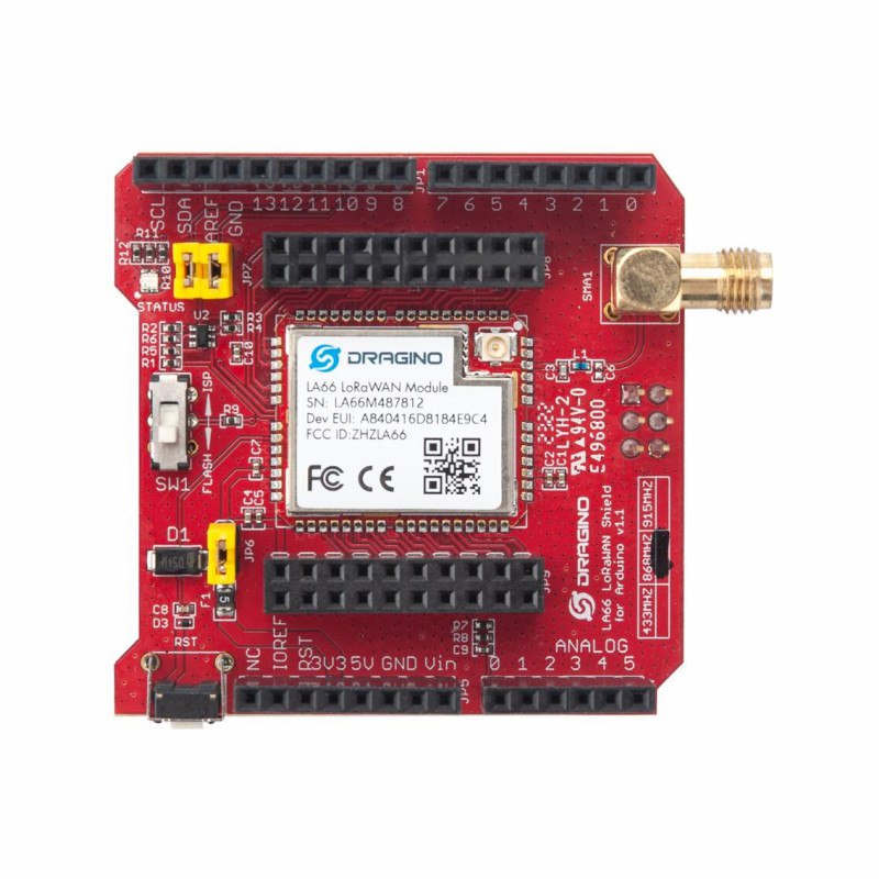Dragino La66 Lorawan Shield Arduino Shield Base Supports The Open Source Peer To Peer Lora