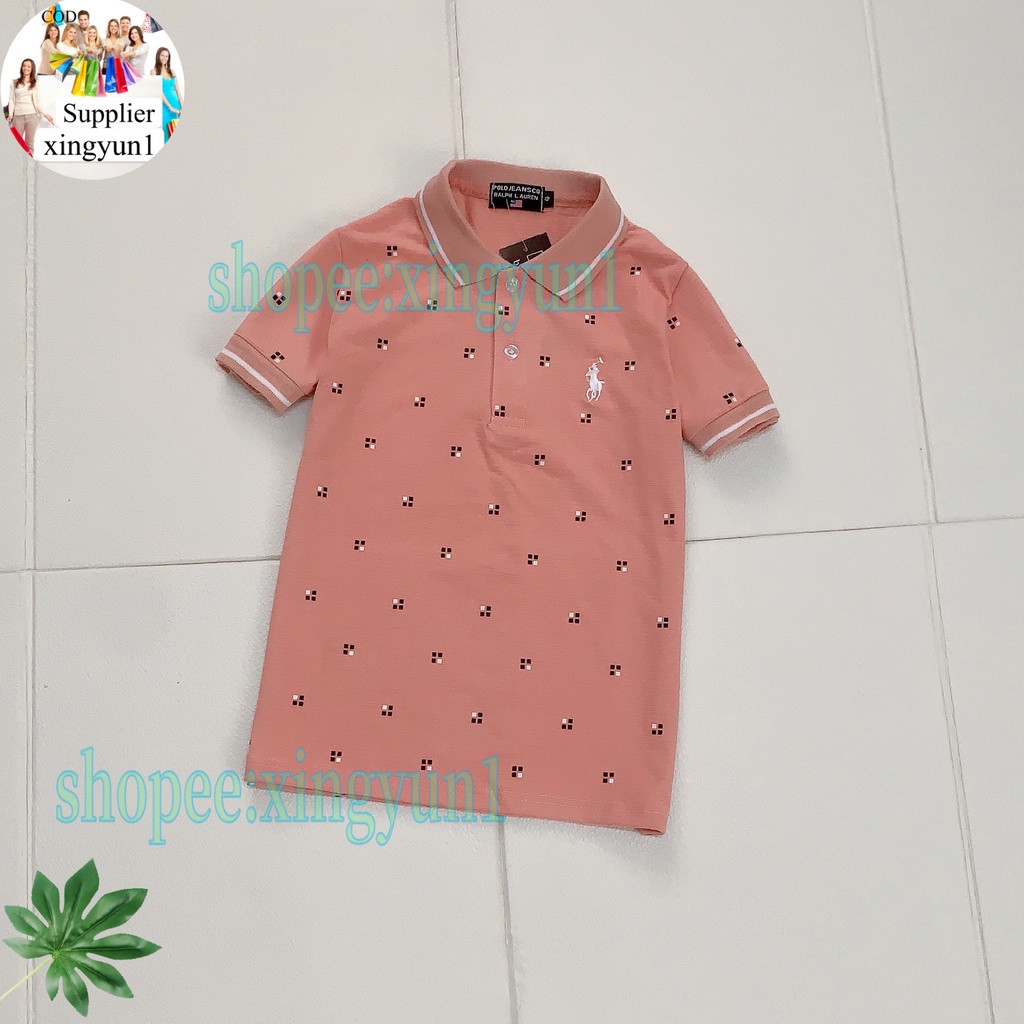 Domino fashion family set polo shirt dress W/pocket cotton 12colors ...