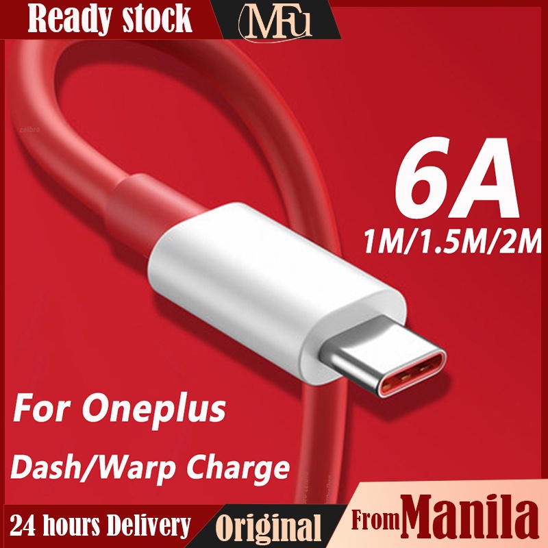6A Oneplus Fast Dash Charger Cable USB-C TypeC 1+ Data Cable Fast ...