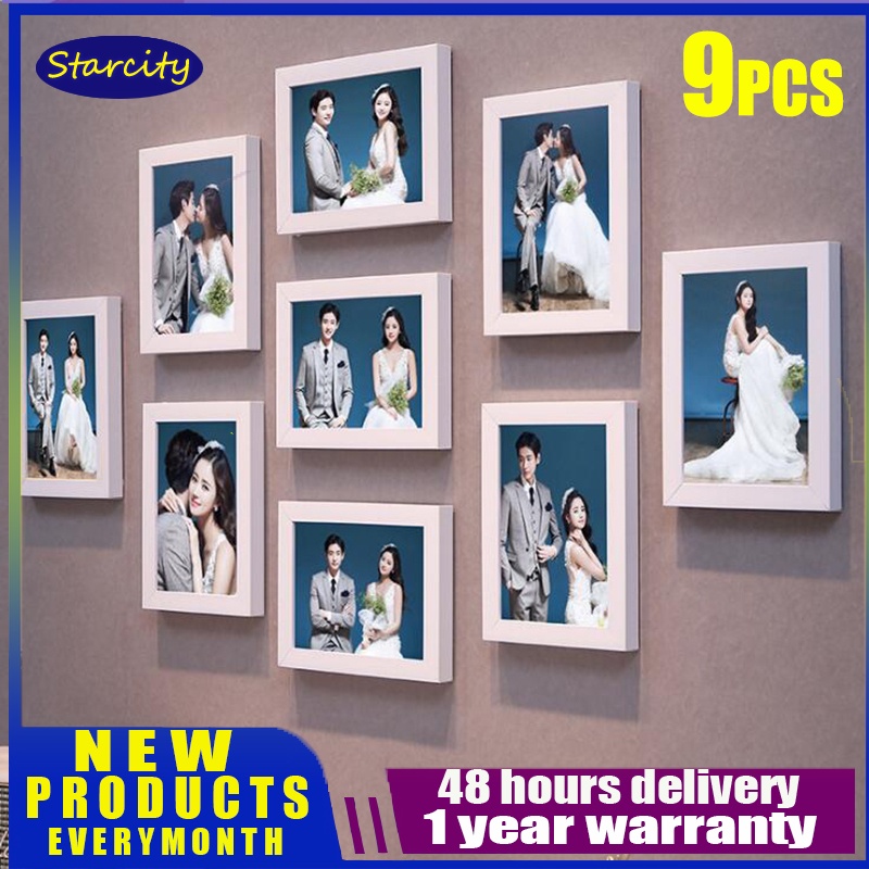 9Pcs 7 inch Picture Frames for Wall Photo Frame Set Frame picture frame ...