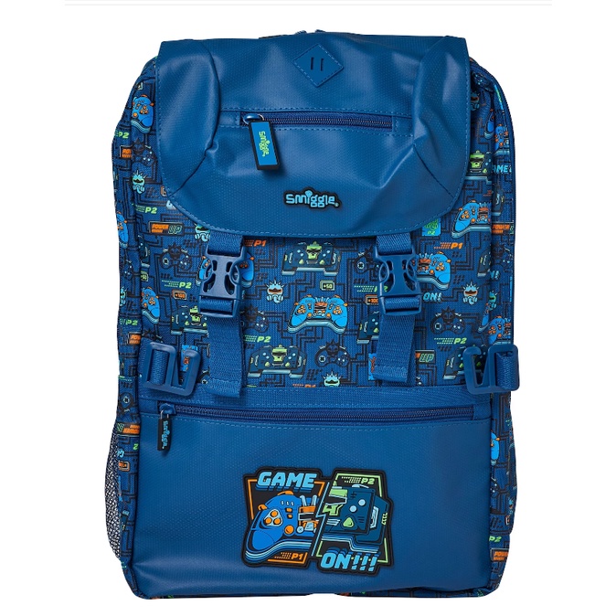 Smiggle Australia Big Backpack Blue Game School Bag For Primary ...
