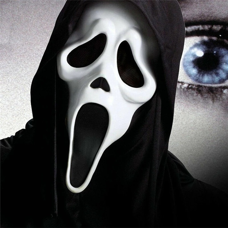 Ghost Face Scream Movie Horror Mask Halloween Killer Scary Headgear ...