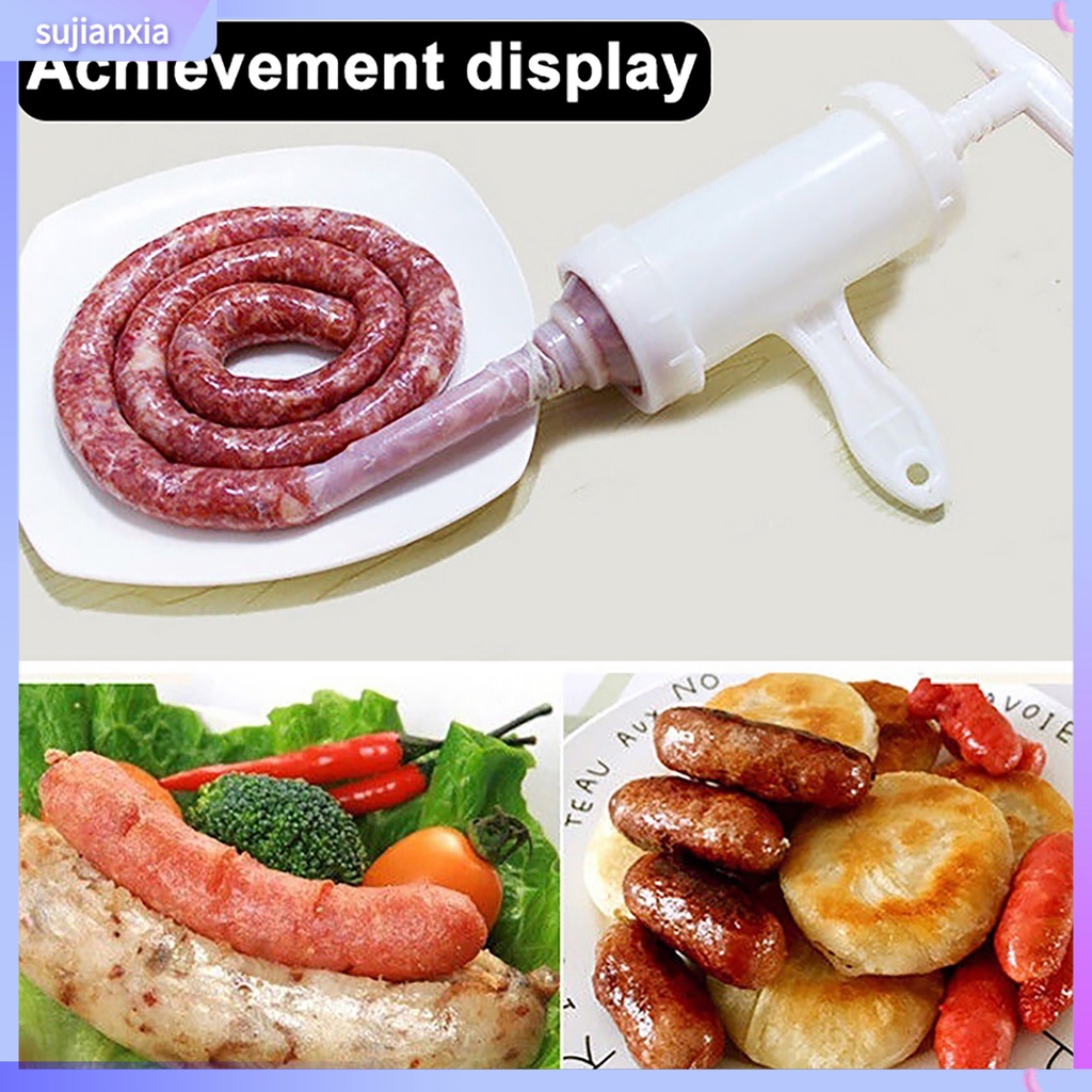 (sujianxia) Kitchen Plastic Manual Meat Sausage Filler Stuffer Funnel ...