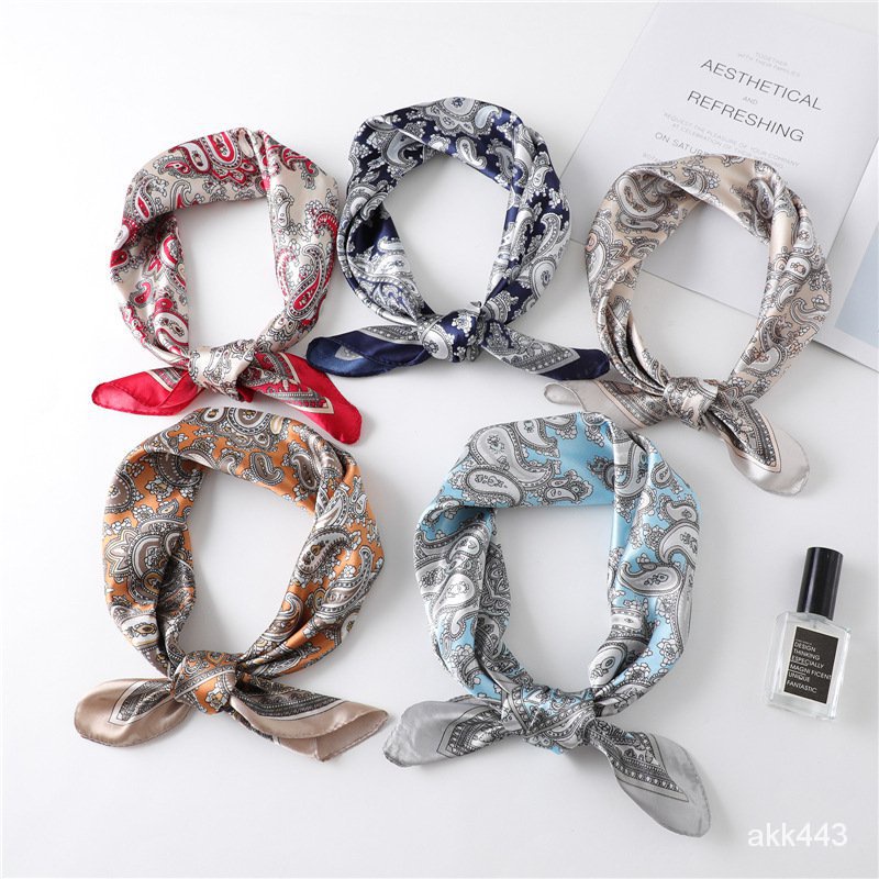 60*60 New style small square scarf Retro small silk scarf Professional ...