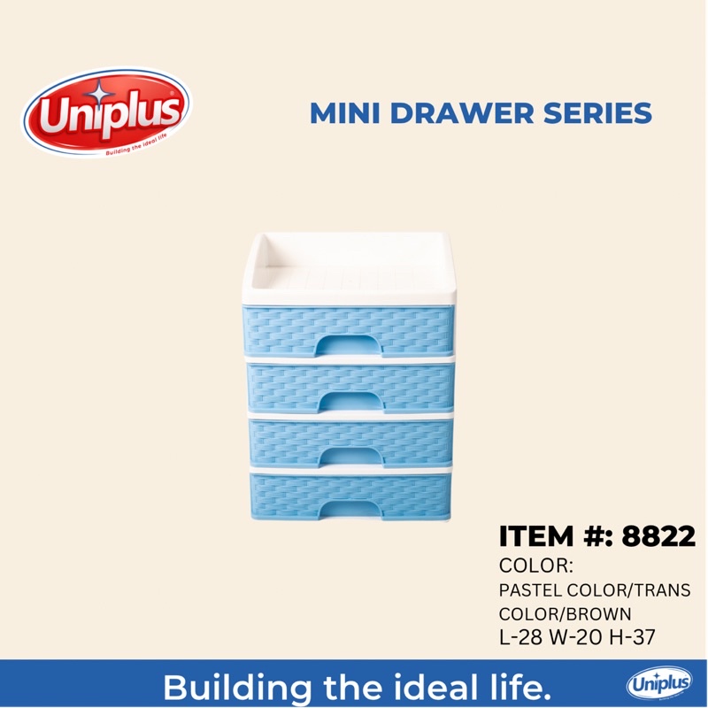UNIPLUS MINI DRAWER WITH 4 COLORS | Shopee Philippines