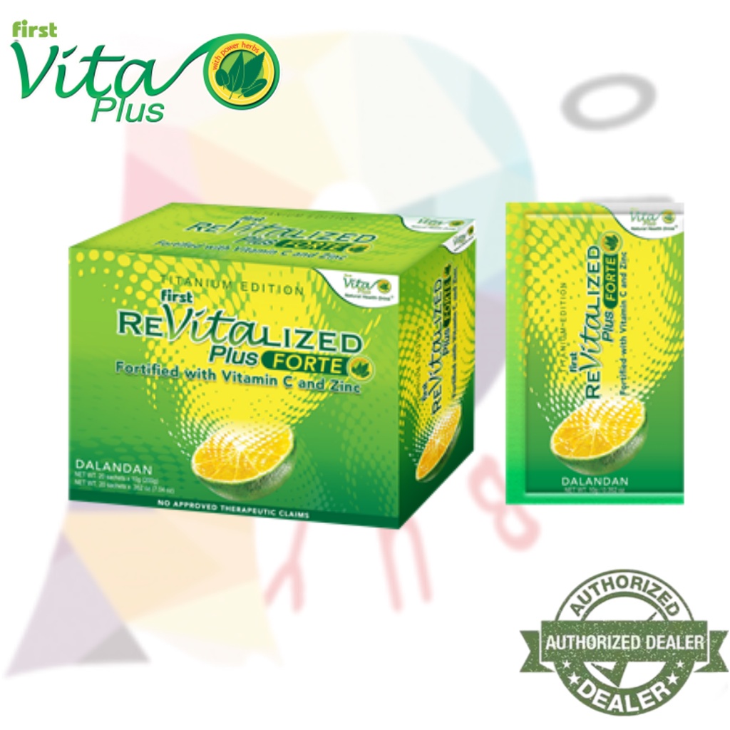 ♠ ☫First Vita Plus First ReVITAlized Plus Forte Dalandan Forte with Zinc and Vitamin C | Shopee ...