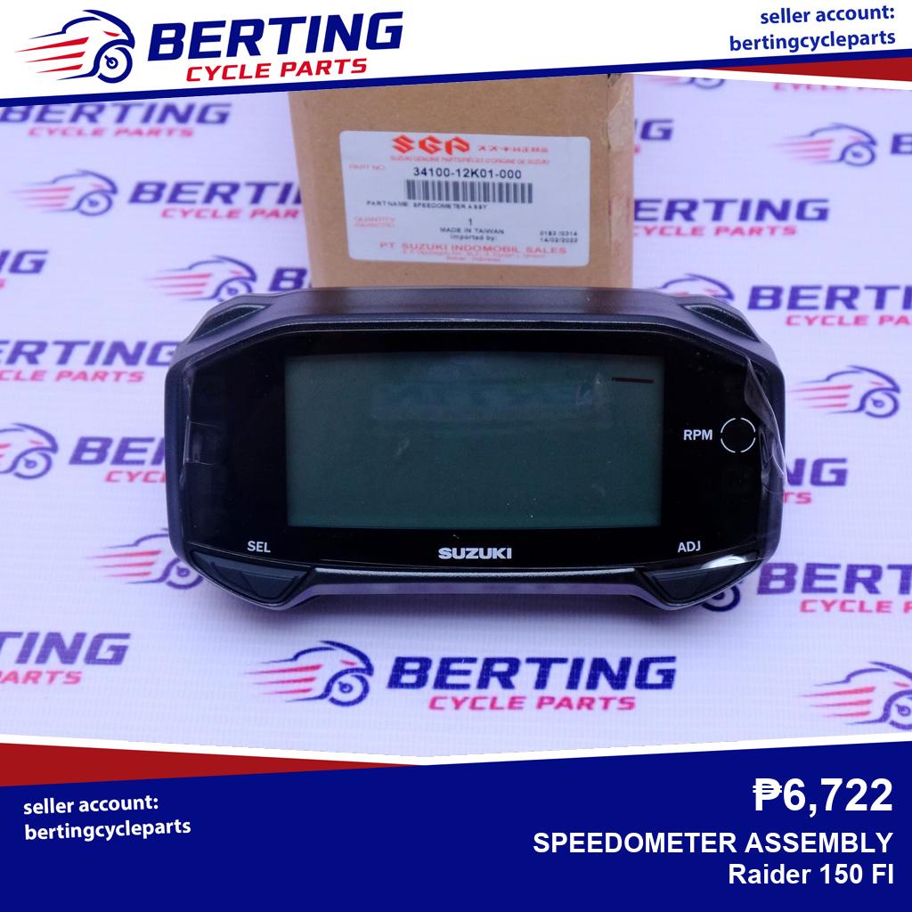 SGP SPEEDOMETER ASSEMBLY Suzuki Raider 150 FI Genuine 34100-12K01-000 ...