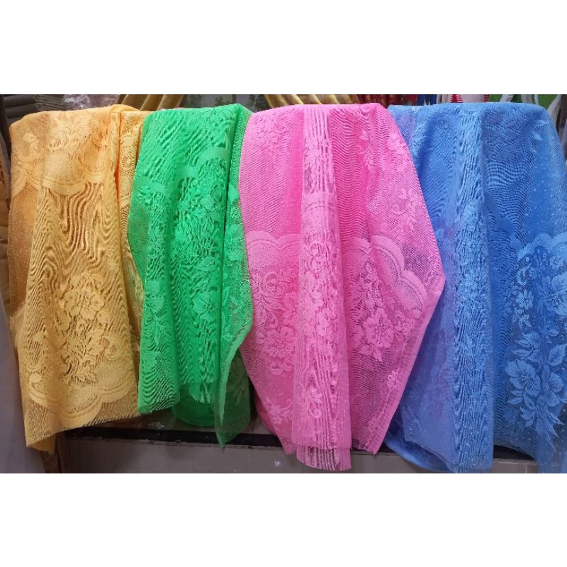 tela lace scallop pang kurtina matibay at makapal pag ka tela width 60 ...