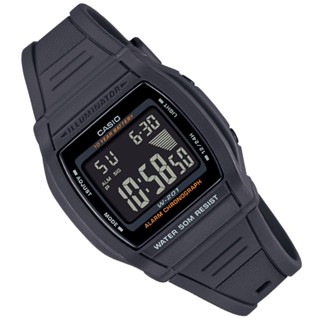 Casio W-201-1B Digital Rubber Strap Watch For Men | Shopee Philippines